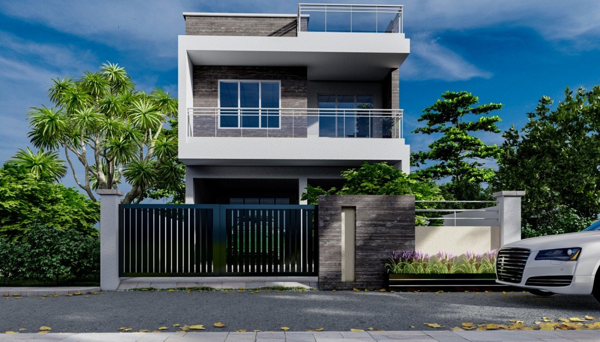 Residential Exterior Projects - Architect Gautam & Associates